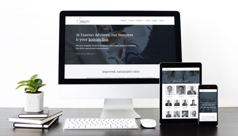 Exactus Advisors Website - Pribble Design